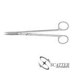 Mcindoe Cartilage Scissor 19cm Straight Serrated - Scatter Instruments