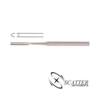 Cincel Cottle Chisel 18cm , Cross Bar, Graduated - Scatter Instruments