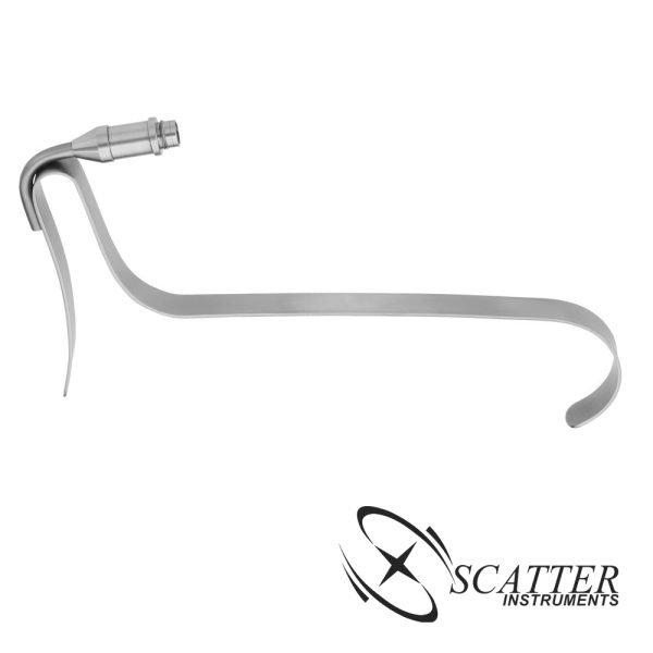 Freeman Flap Retractor With Fiber Optic Guide Light - Scatter Instruments