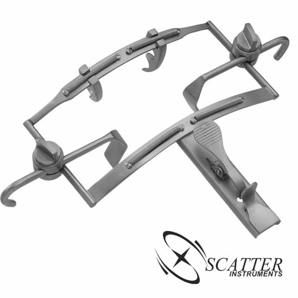 Hargis Coronoid Retractor 19cm With Chain - Scatter Instruments